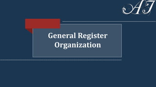 Register organization, stack | PPTX