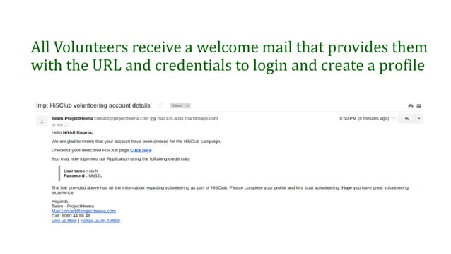 Register & Create Profile Hi5 club - ProjectHeena | PPT