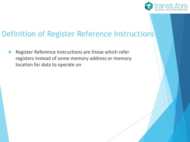 Register Reference Instructions | Computer Science | PPTX | Computing ...
