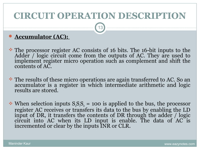 Registers and-common-bus | PPS | Operating Systems | Computer Software and Applications