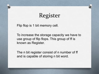 Registers and counters | PPTX