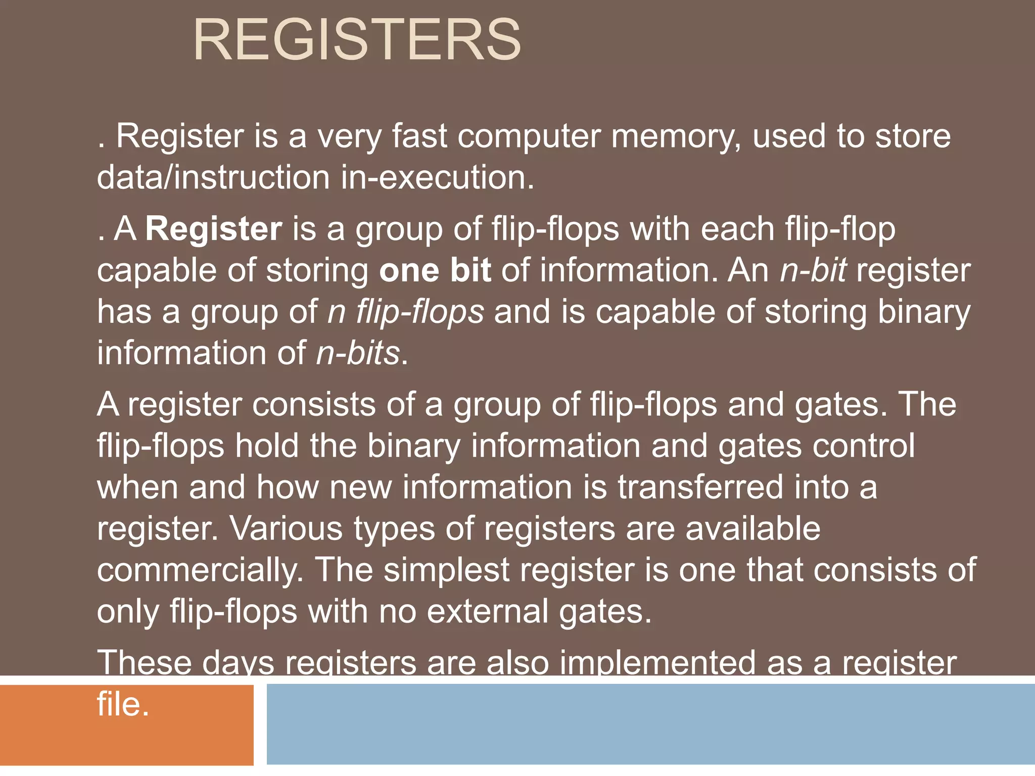 Registers in coa | PPTX