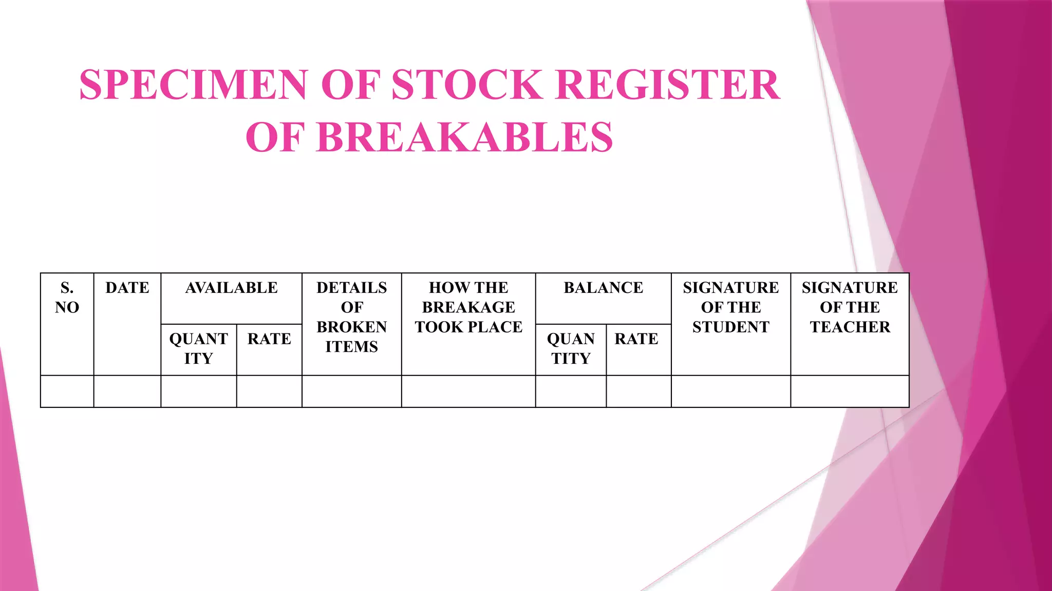 Registers in laboratory | PPTX