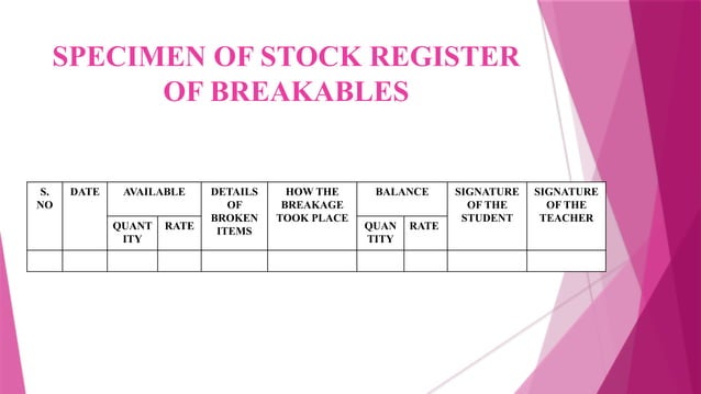 Registers in laboratory | PPTX | Science