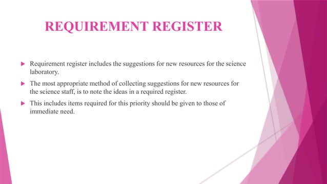 Registers in laboratory | PPTX | Science