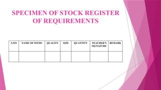 Registers in laboratory | PPTX