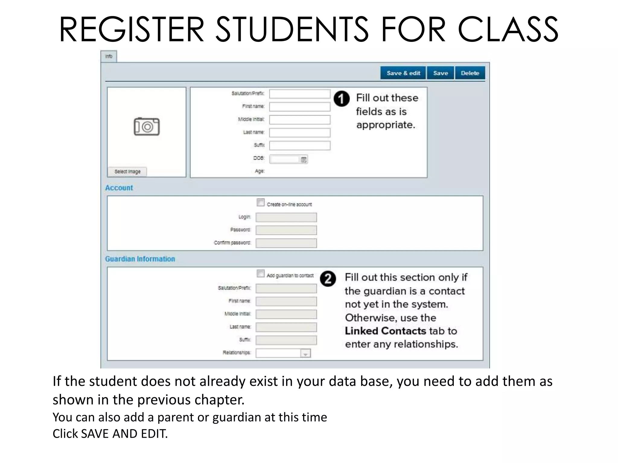 Register Student | PPTX
