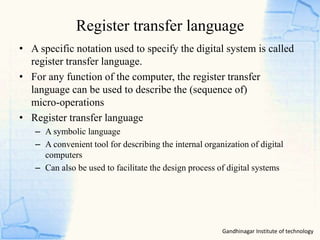 Register transfer and micro-operation | PPTX