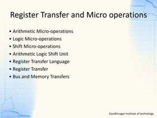 Register transfer and micro-operation | PPTX