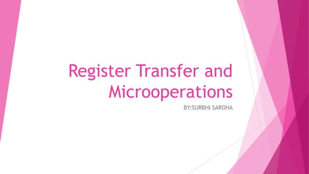 Register transfer and microoperations | PPT