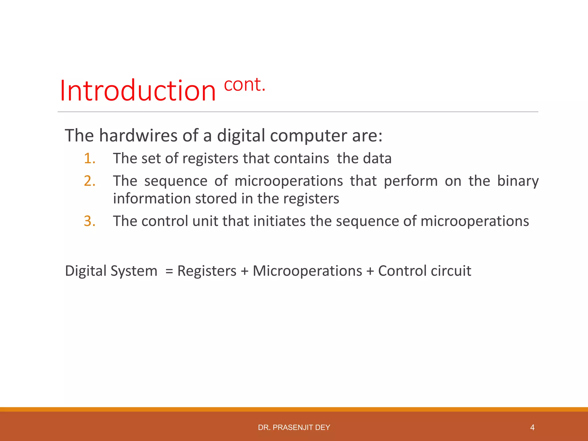 Register transfer and microoperations part 1 | PPT