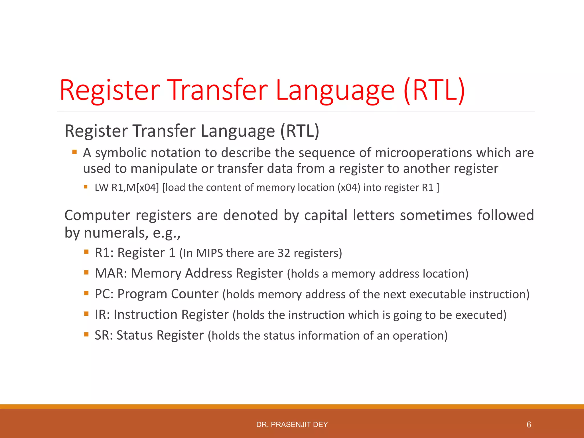 Register transfer and microoperations part 1 | PPTX