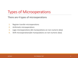 Register transfer and microoperations part 2 | PPTX | Technology & Computing