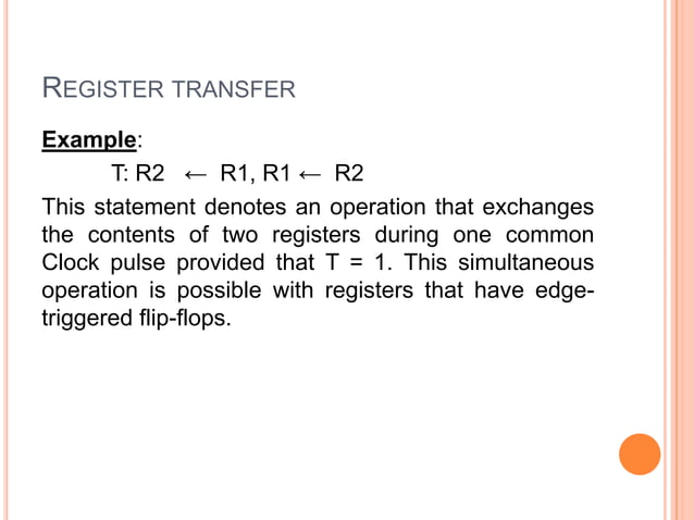 Register Transfer Language Pptx Programming Languages Computing