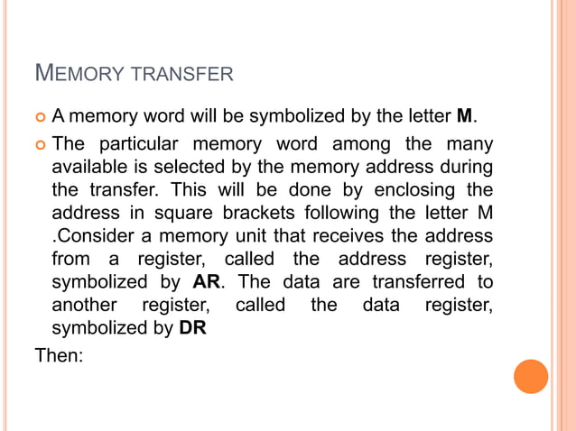 Register transfer language | PPTX | Programming Languages | Computing