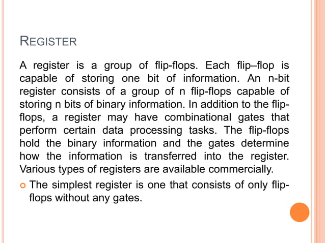 Register Transfer Language Pptx Programming Languages Computing