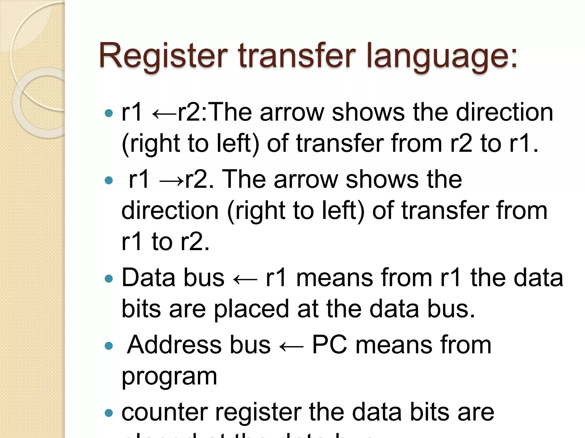 Register transfer language | PPTX