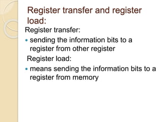 Register transfer language | PPTX