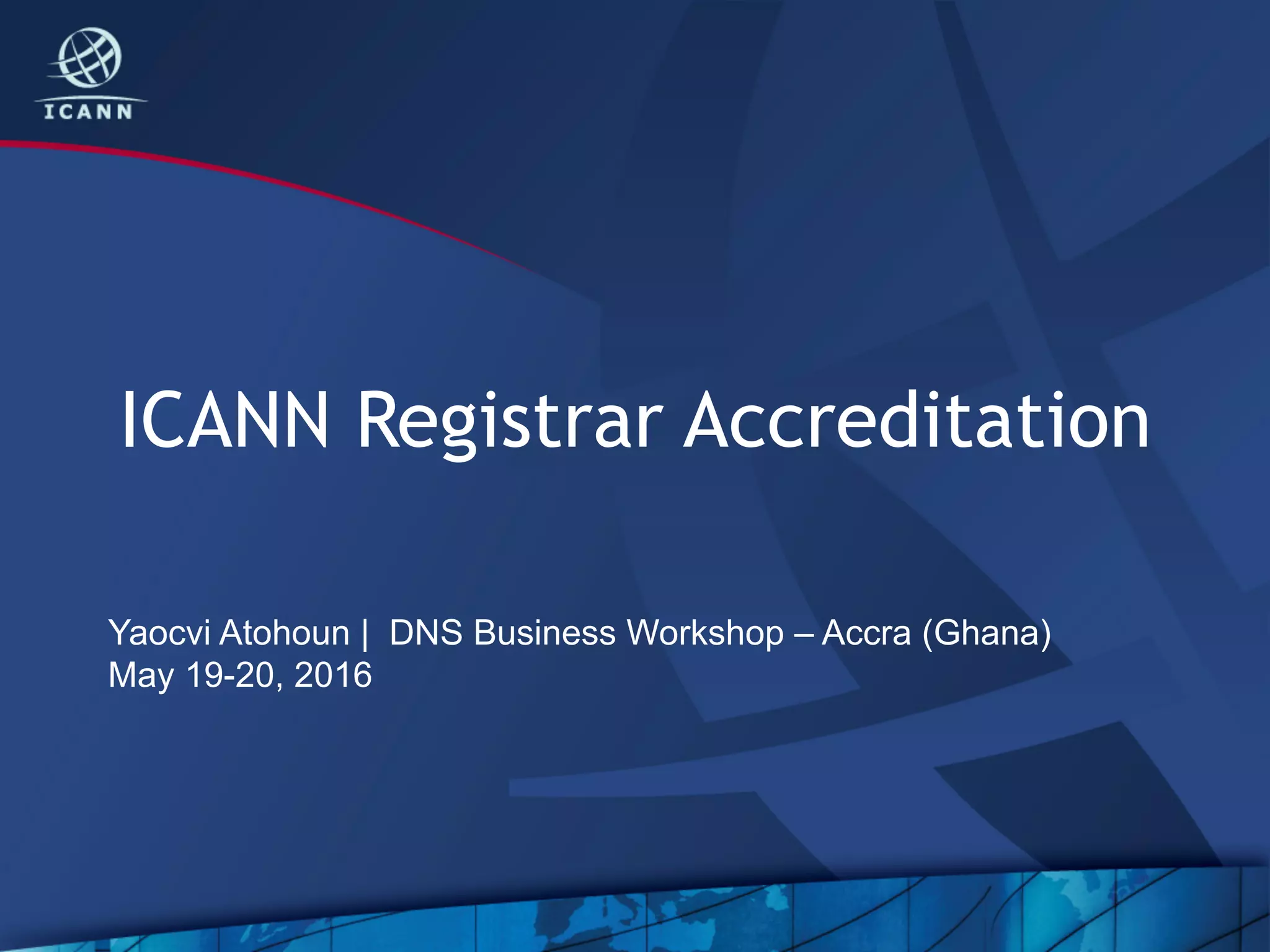 Registrar accreditation presentation ct151215 | PDF | Web Hosting ...