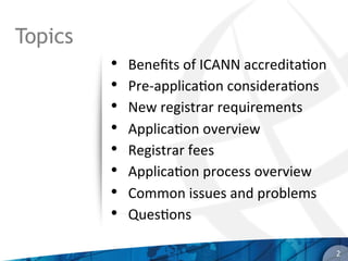 Registrar accreditation presentation ct151215 | PDF | Web Hosting ...