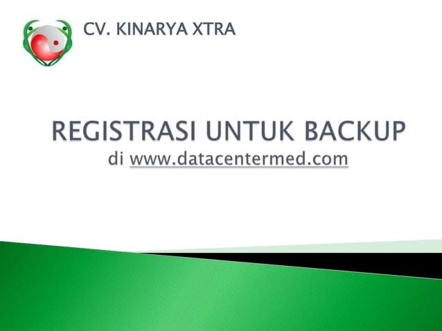 Registrasi backup | PPT