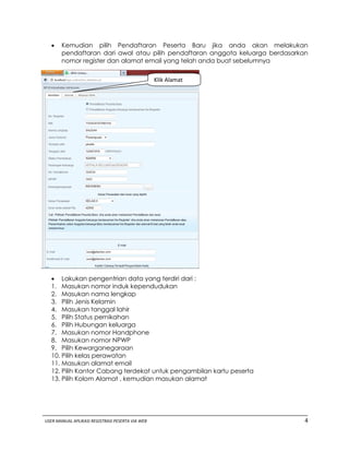 Registrasi peserta via web | PDF