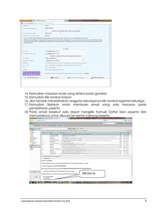 Registrasi peserta via web | PDF
