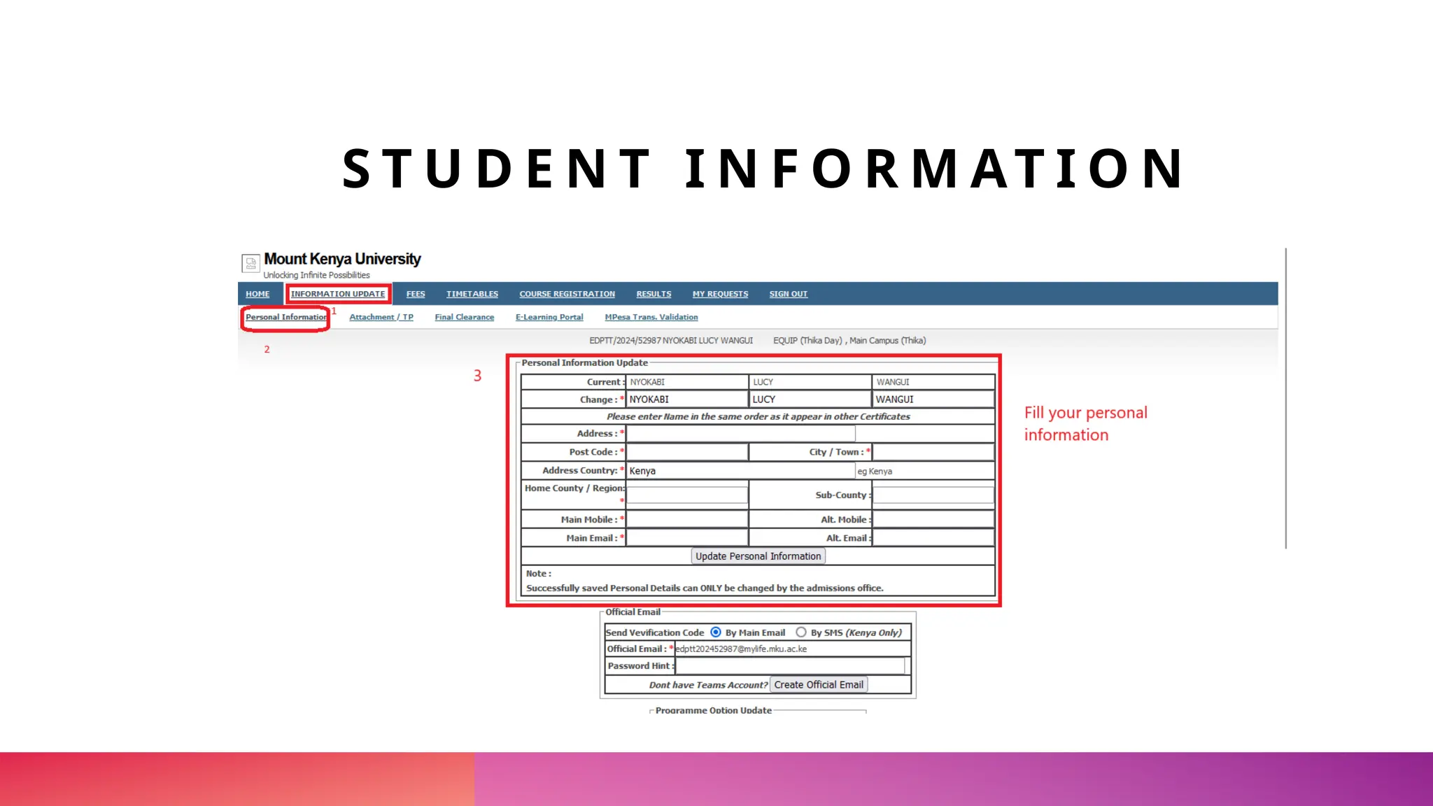 Unit registration for course registration .pptx