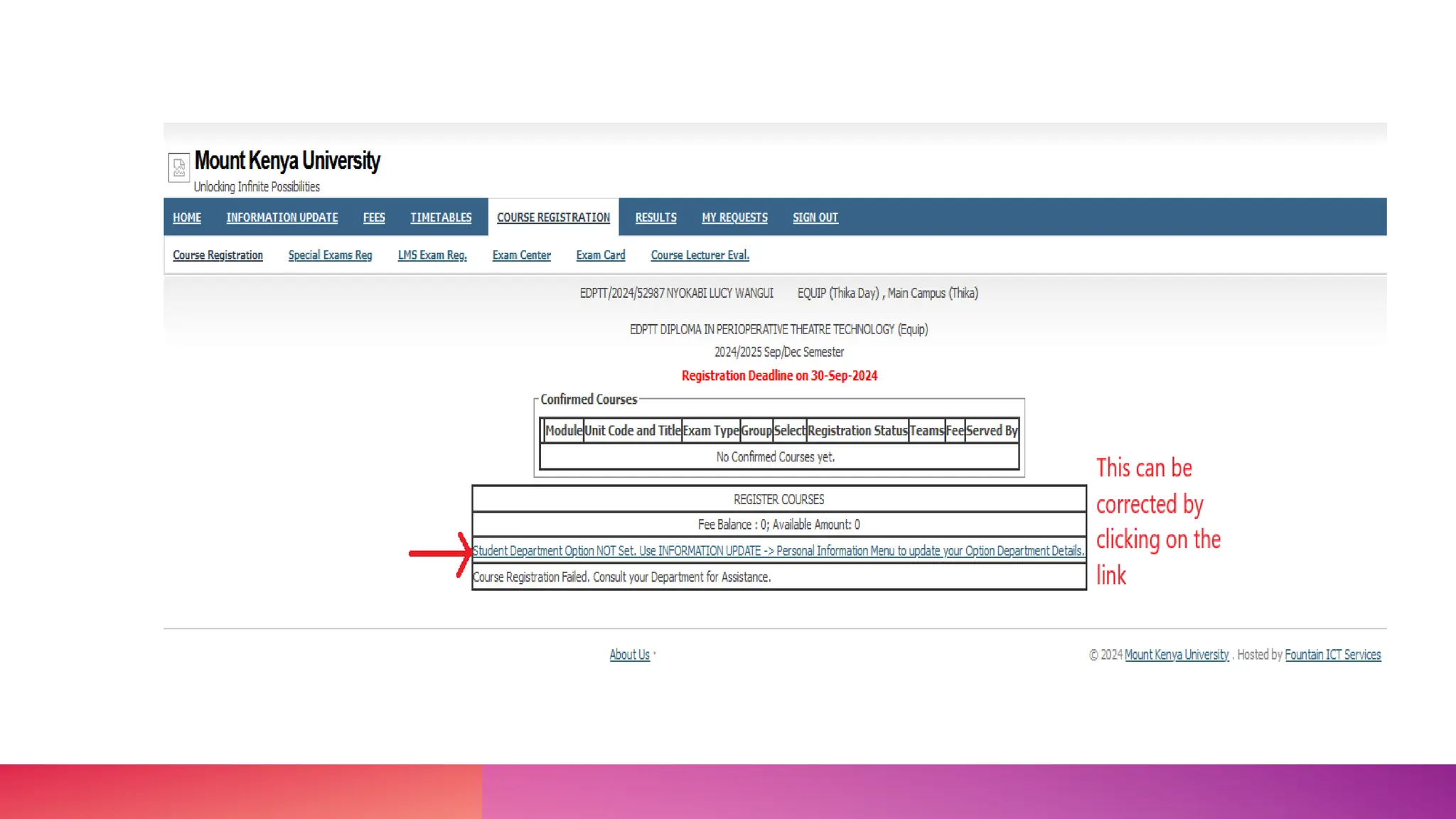 Unit registration for course registration .pptx