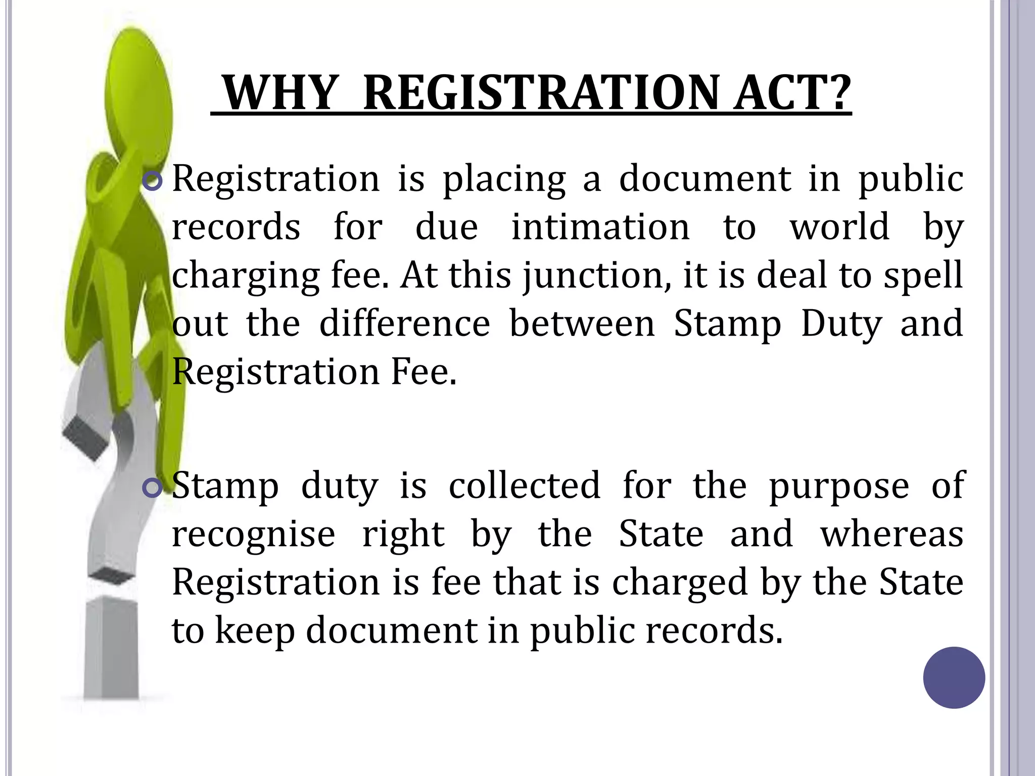 Registration Act, 1908 | PPTX