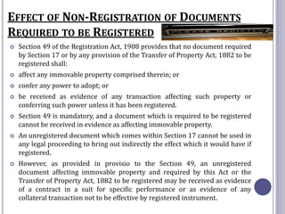 Registration Act, 1908 | PPTX