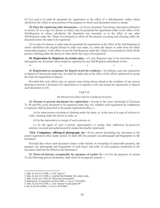 Indian registration act 1908 government of india | PDF