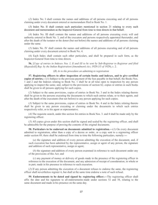 Indian registration act 1908 government of india | PDF