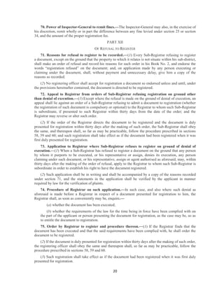 Indian registration act 1908 government of india | PDF