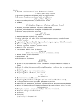 Indian registration act 1908 government of india | PDF