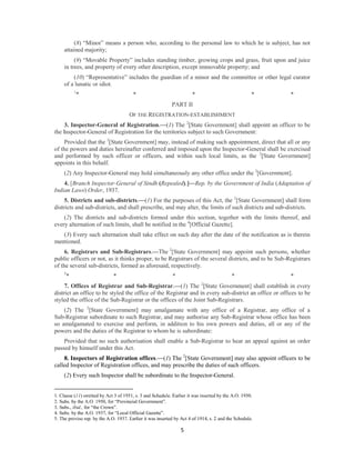 Indian registration act 1908 government of india | PDF