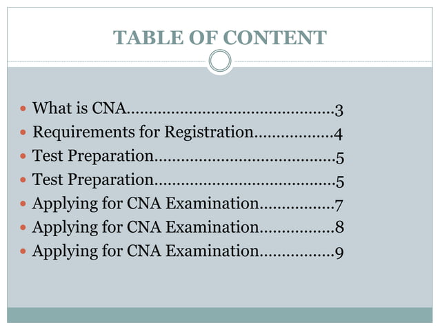 Registration for cna | PPTX