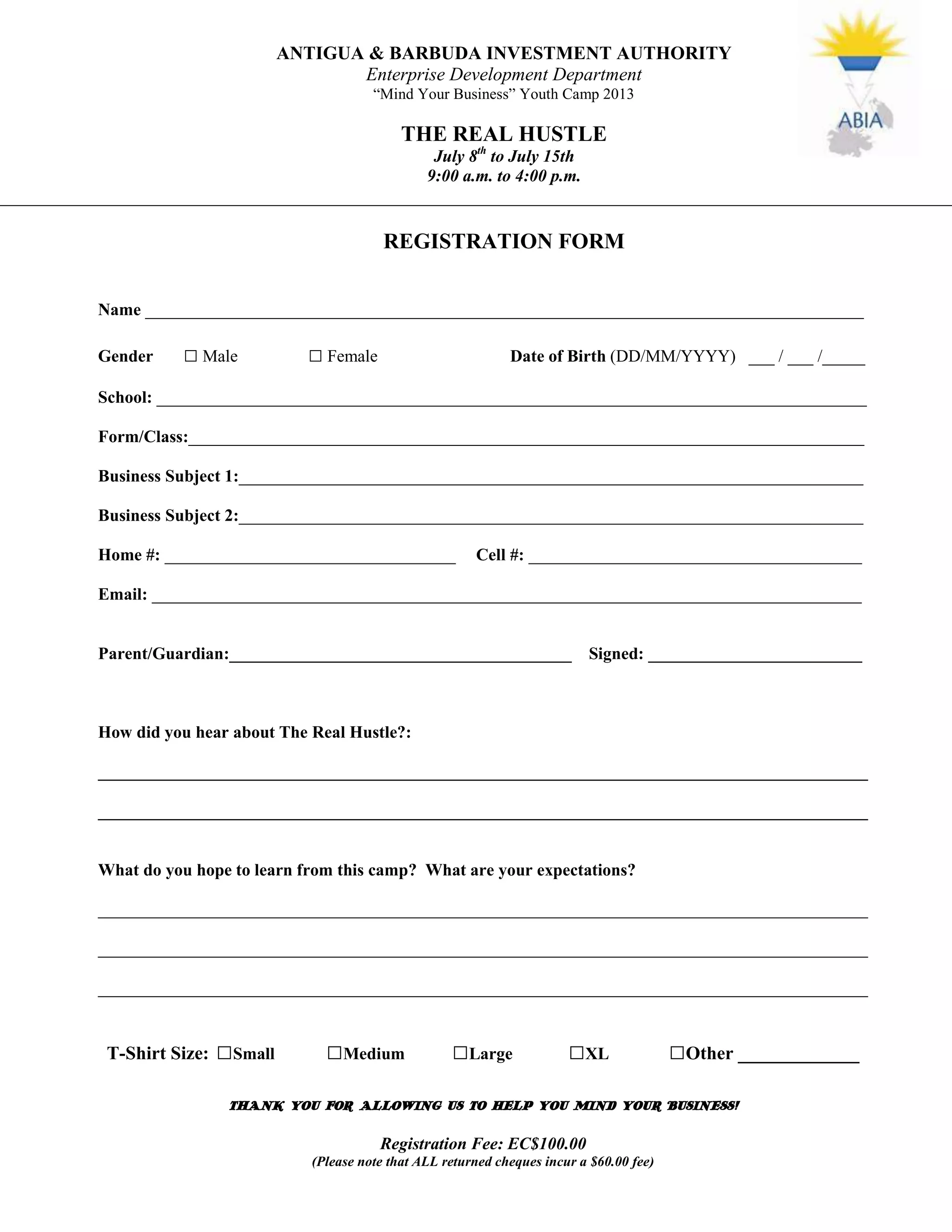 Registration form | DOCX