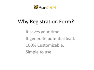 Registration form Tutorial | PPTX