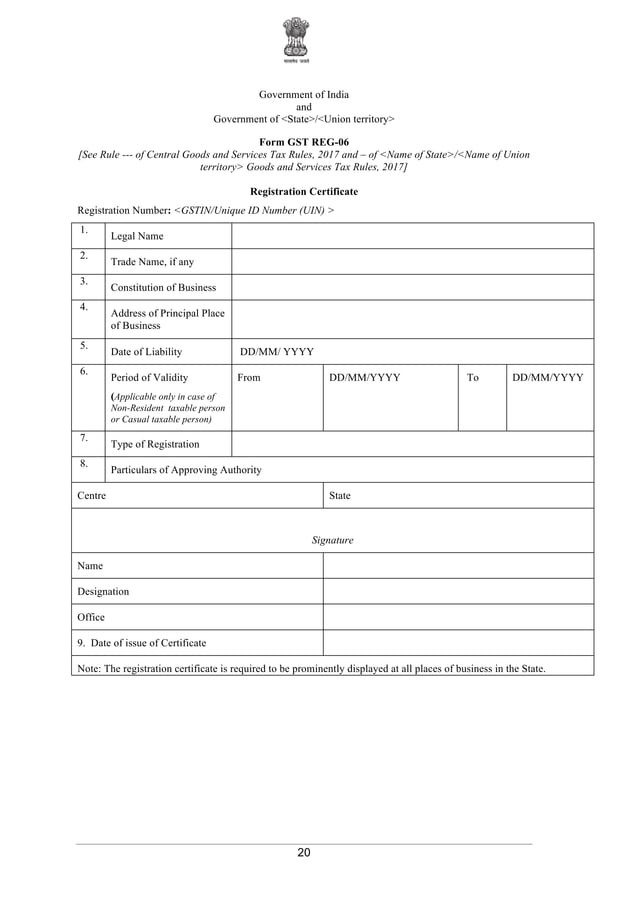Registration Forms As Per GST Rules 2017 PDF registration-forms-as-per-gst-rules-2017-pdf
