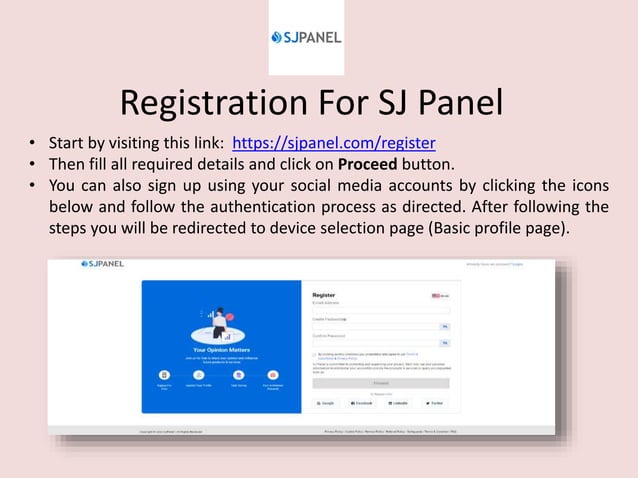 Registration For SJ Panel | PPT