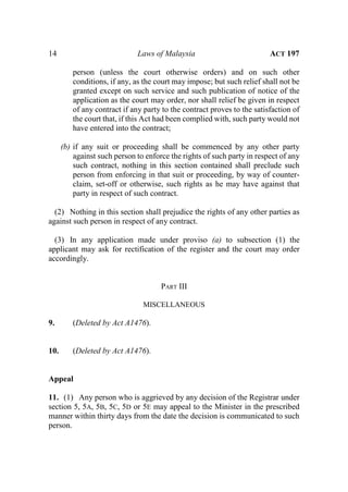 Registration of Business Act 1956 | PDF