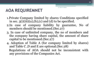 Registration of companies | PPTX