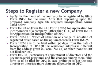 Registration of companies | PPTX