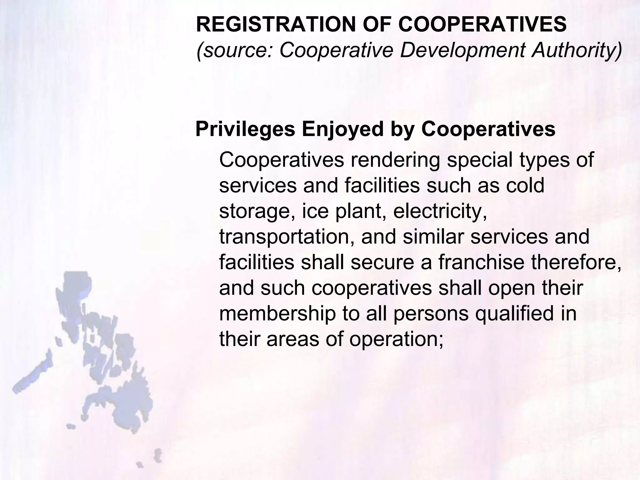Registration of cooperatives | PPTX