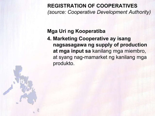 Registration of Cooperatives Tagalog