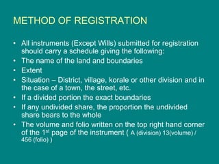 Registration of Documents | PPT