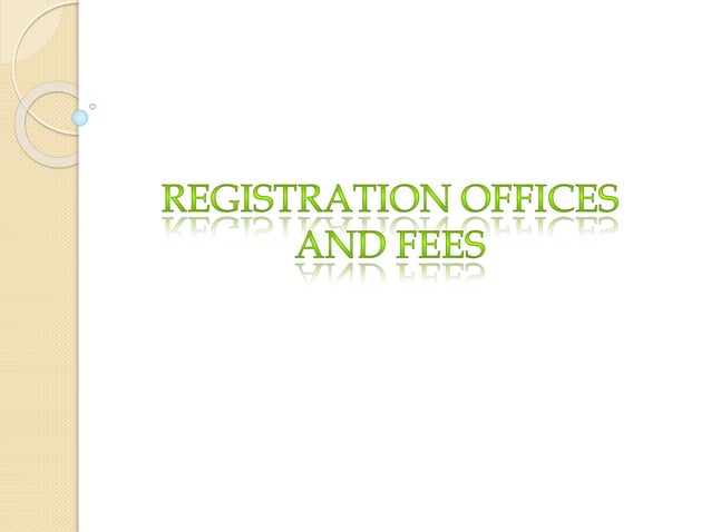 Registration offices | PPT