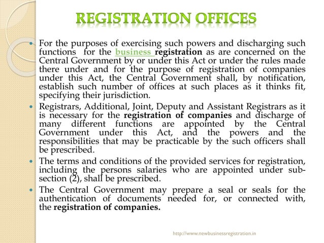 Registration offices | PPT