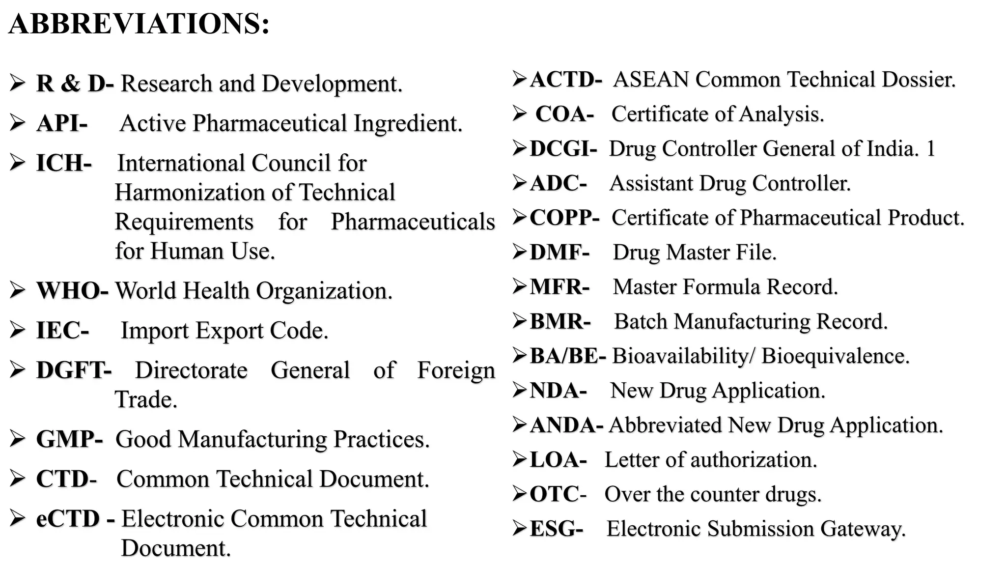 REGISTRATION OF INDIAN DRUG PRODUCT IN OVERSEAS MARKET.pptx